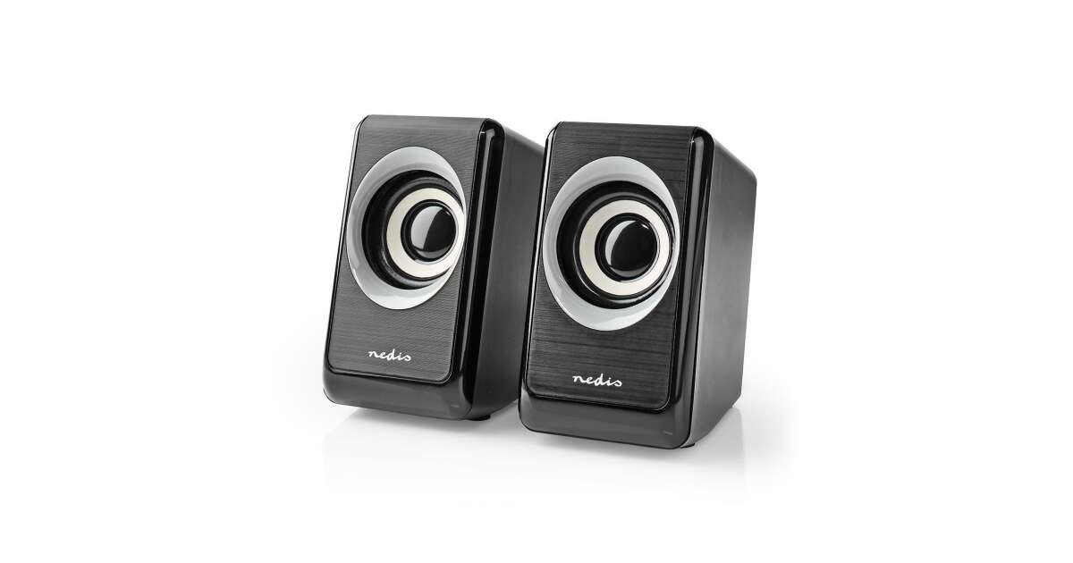 Nedis hangfal szett PC-hangszóró 2.0 18 W 3.5 mm Dugasz USB ...