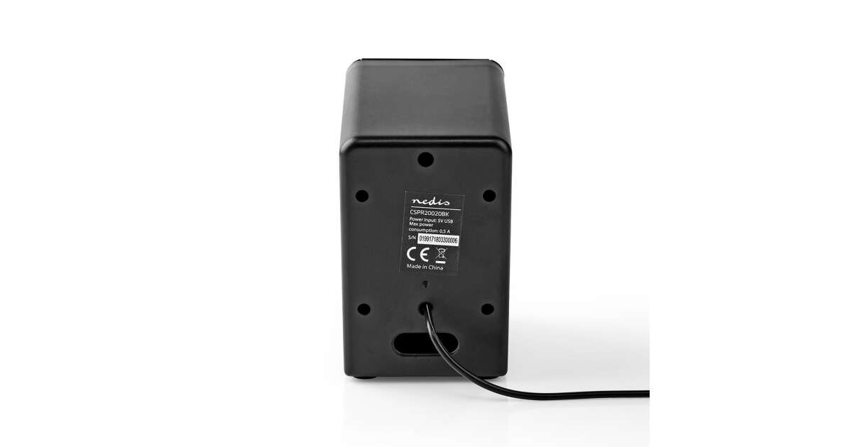Nedis hangfal szett PC-hangszóró 2.0 18 W 3.5 mm Dugasz USB ...