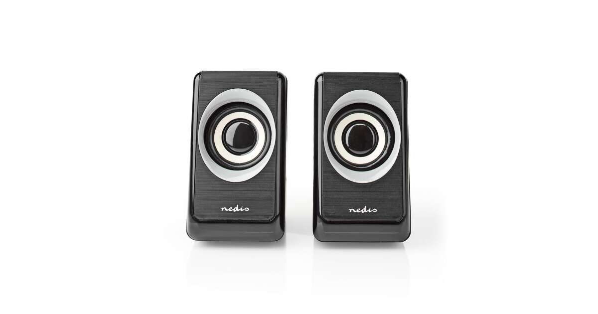 Nedis hangfal szett PC-hangszóró 2.0 18 W 3.5 mm Dugasz USB ...