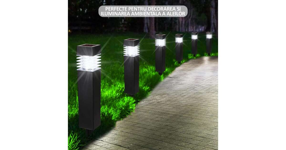 4 kültéri napelemes kerti lámpa készlet tarusszal, NEXTLY ...