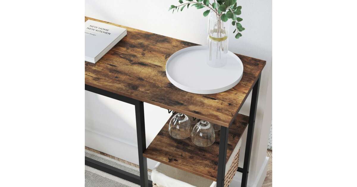 Asztal konyha/nappali/bár, Mercaton, magas, forgácslemez, acél ...