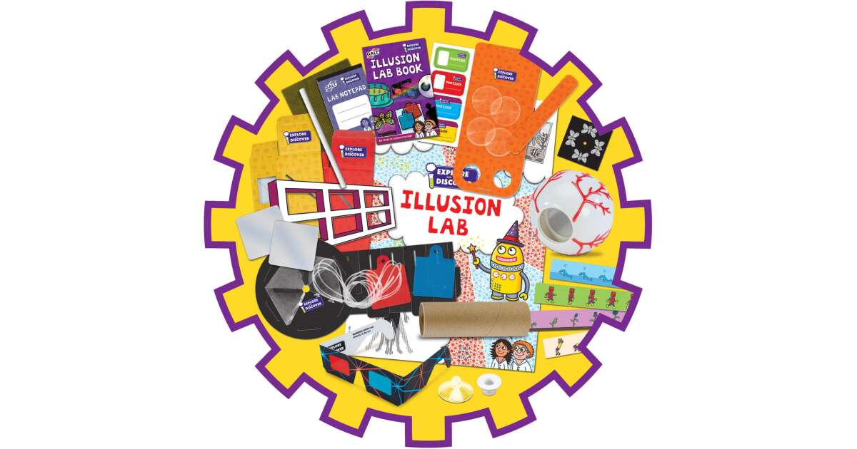 Oktató játék, 9 kísérletből álló készlet Illusion lab Galt | Pepita.hu