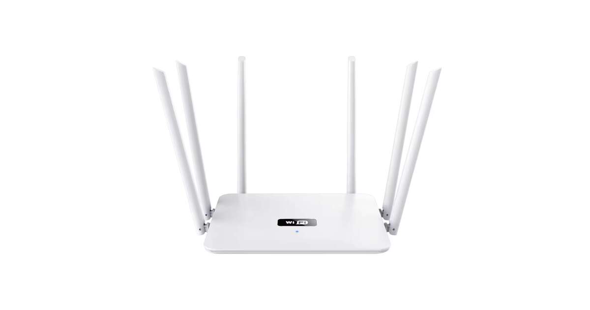 Router wireless NBKEY MK1200 , 6 antene, 1000Mbps Full Gigabit, Dual ...