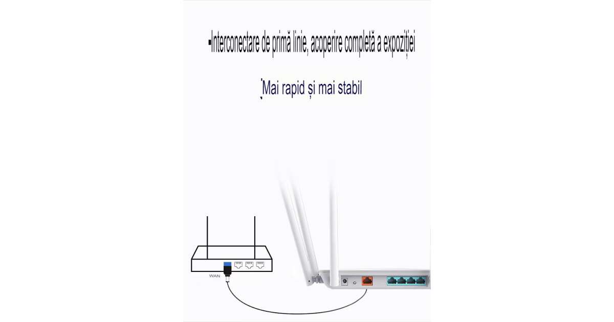 Router wireless NBKEY MK1200 , 6 antene, 1000Mbps Full Gigabit, Dual ...