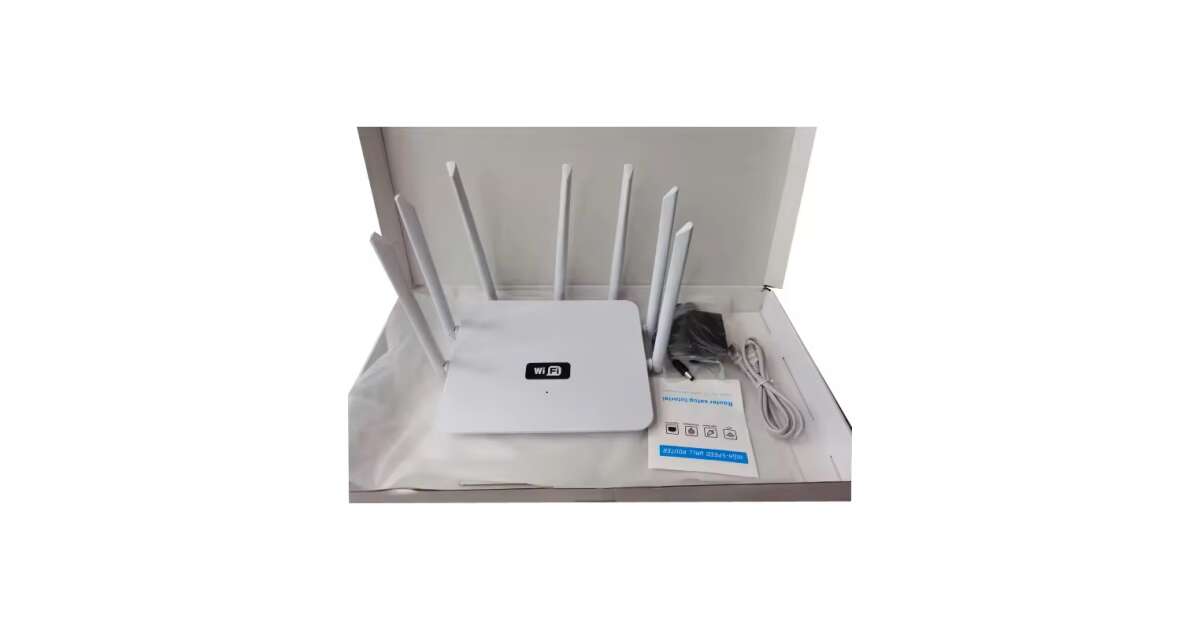 Router wireless NBKEY MK1200 , 6 antene, 1000Mbps Full Gigabit, Dual ...