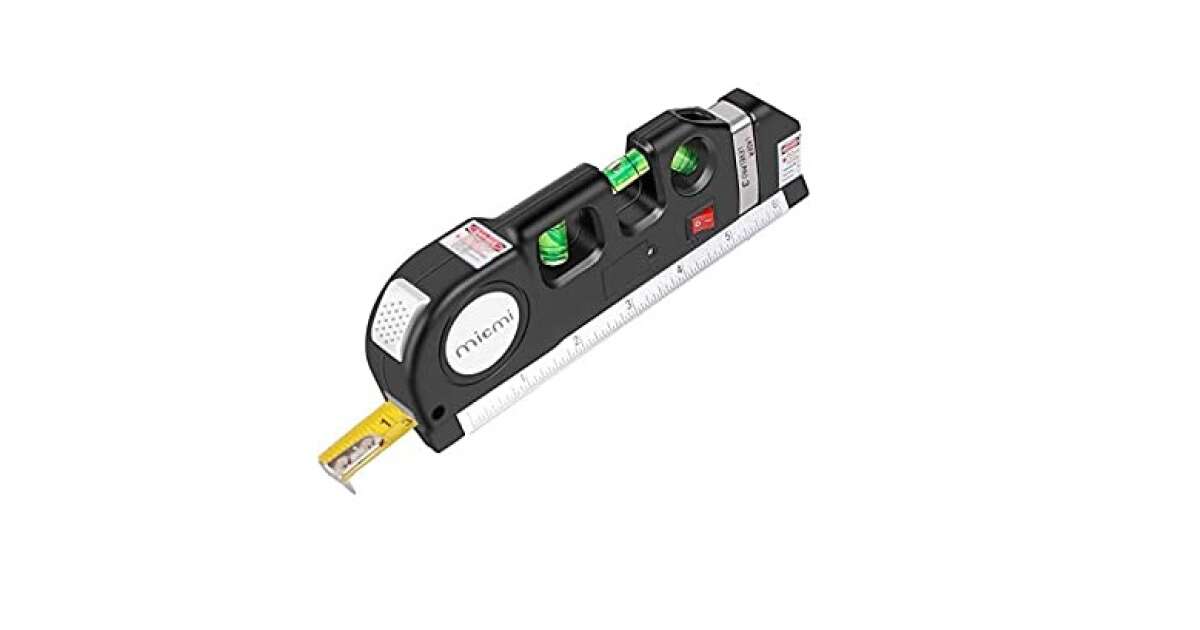 Nivela Laser cruce, orizontal si vertical, boloboc 3 bule, ruleta 2.5m ...