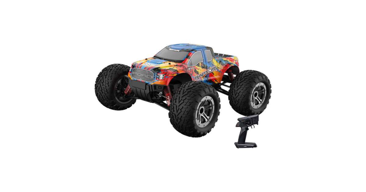 Double Eagle (blue) Ford F-150 Raptor Remote Control RC Car with LED 1: ...