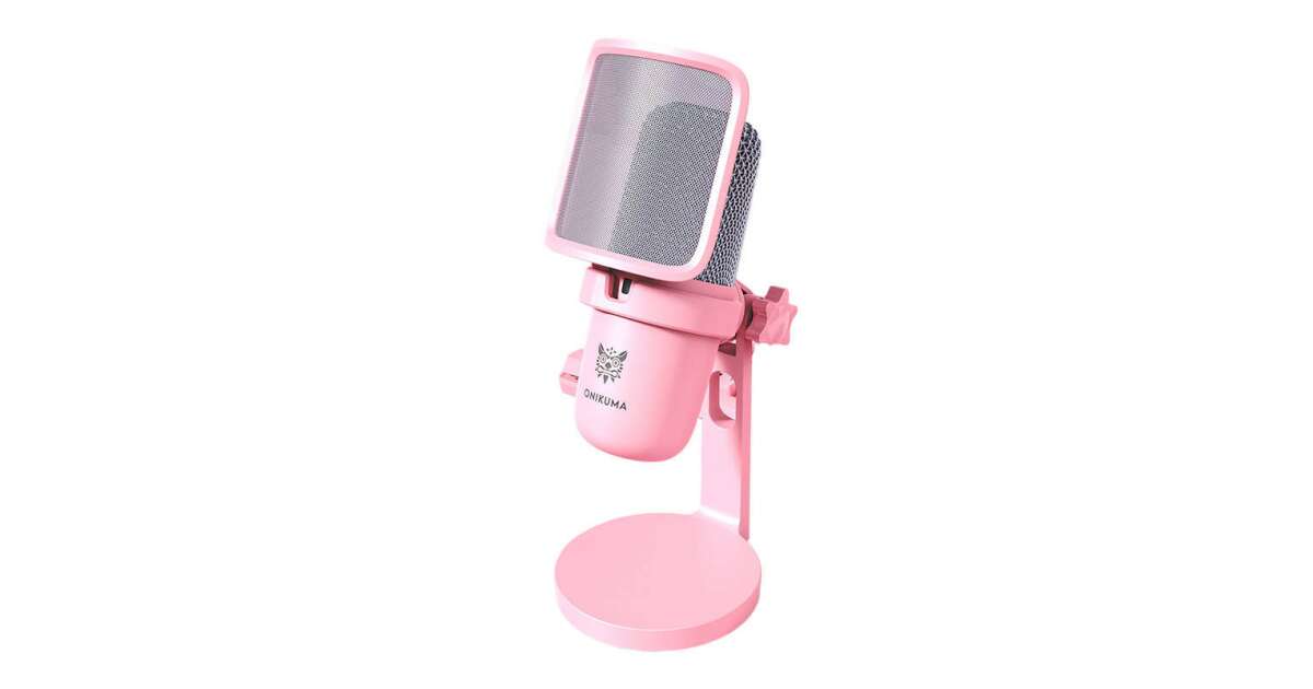 ONIKUMA M630 USB Gaming Microphone Pink | Pepita.hu