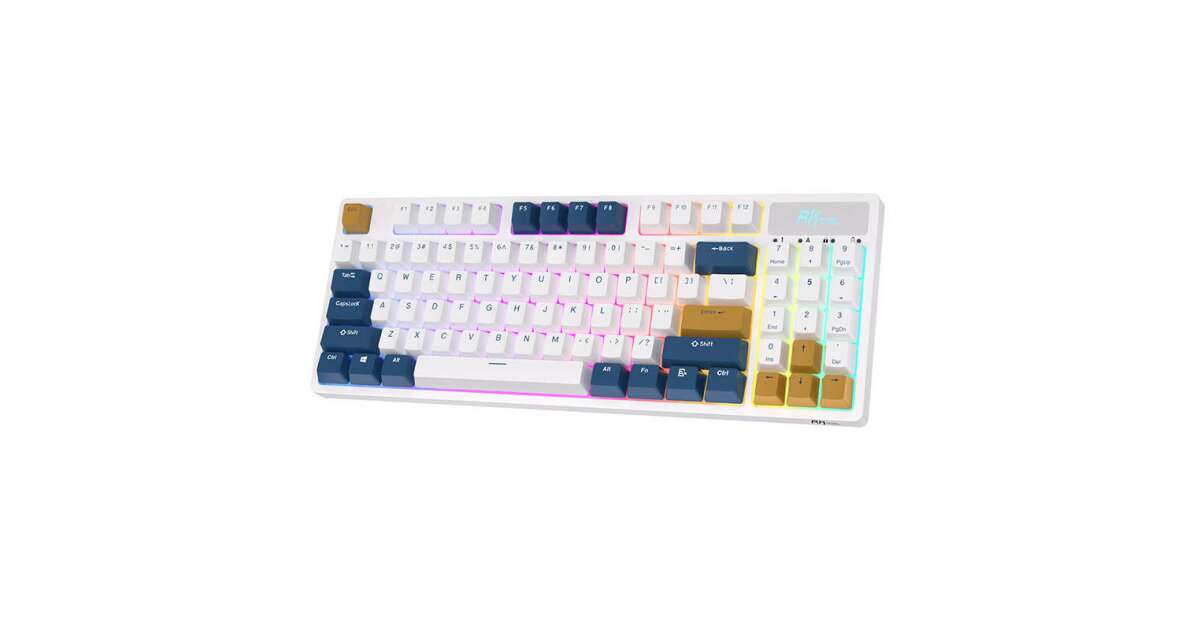 Wireless mechanical keyboard Royal Kludge RK89 RGB, Lemon switch (white ...