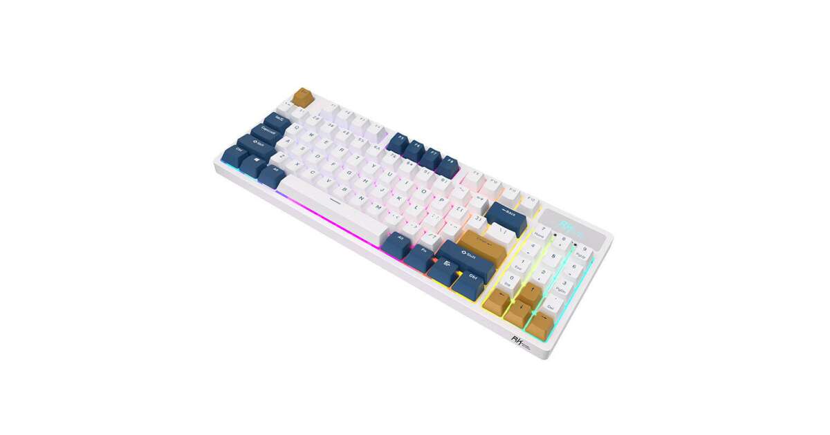 Wireless mechanical keyboard Royal Kludge RK89 RGB, Lemon switch (white ...