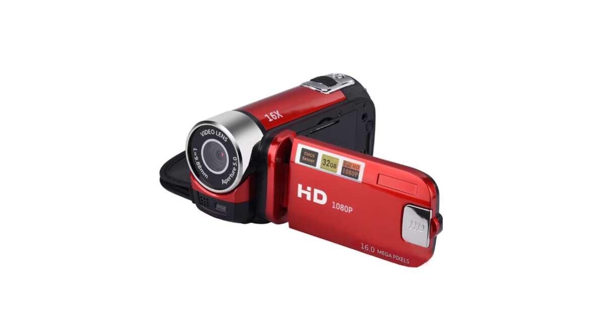 Camera Video Digitala KALEPO®, 1080P FullHD, 16MP, Zoom 16X, Portabila ...
