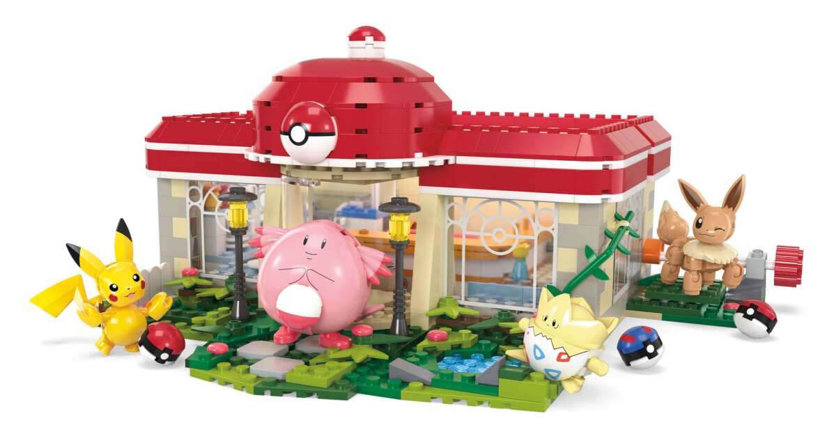 Set de constructie Pokemon Mega Construx Centrul Pokemon din padure ...