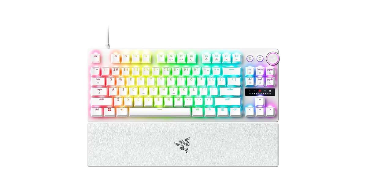 Razer Huntsman V3 Pro Tenkeyless US billentyűzet fehér (RZ03-04981700 ...