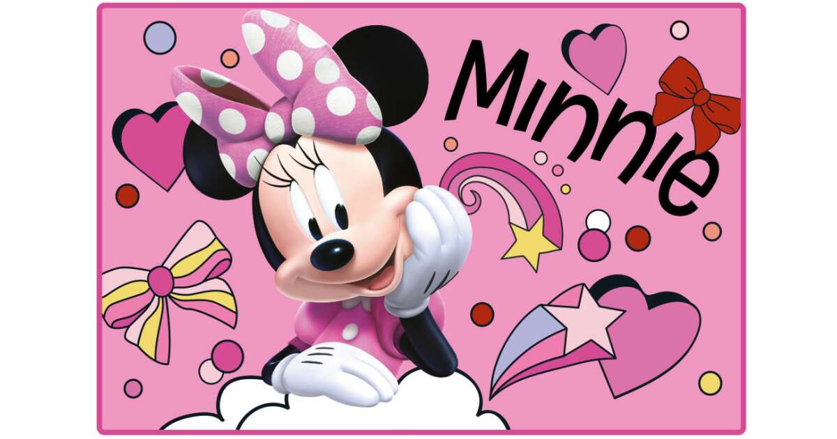 Disney Minnie egér szőnyeg, fürdőszobai kilépő - 80 x 120 cm | Pepita.hu
