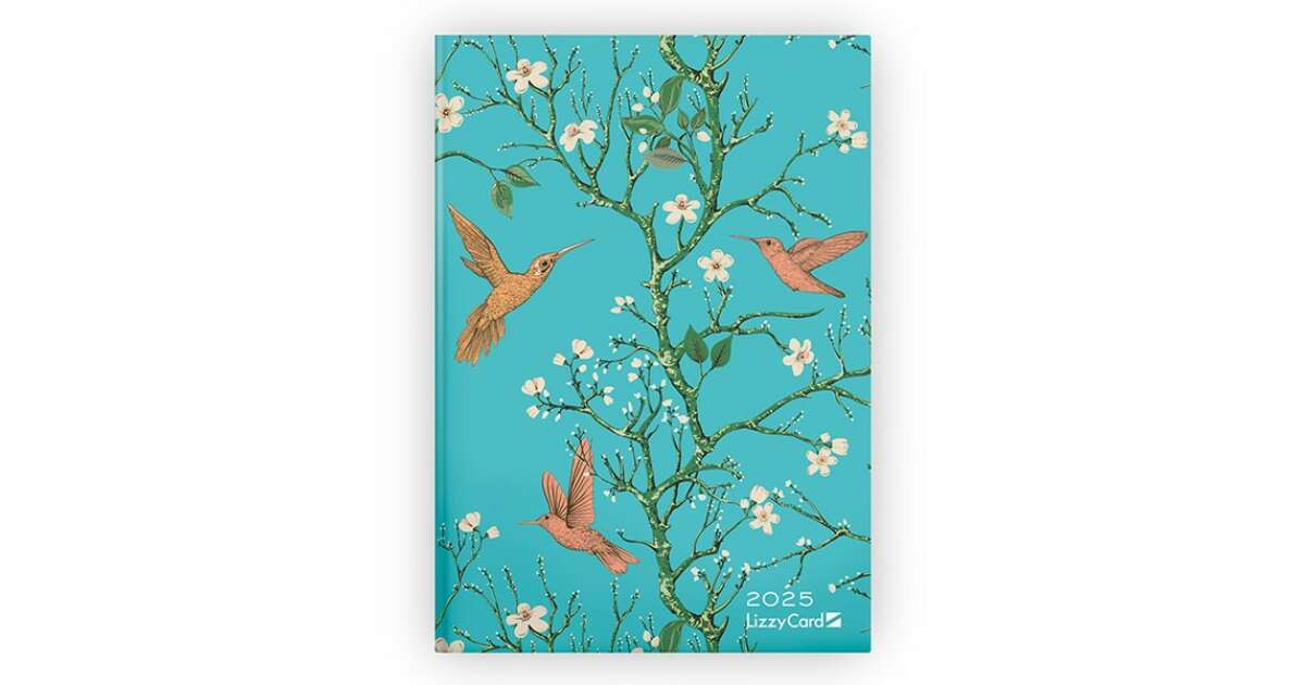 Határidőnapló LIZZY CARD Colibri B/6 heti keménytáblás 2025. | Pepita.hu