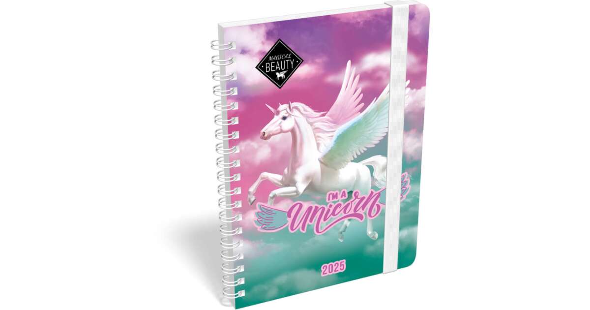Lizzy Calendar heti tervező, B6, spirál, 2025, Magic Beauty | Pepita.hu