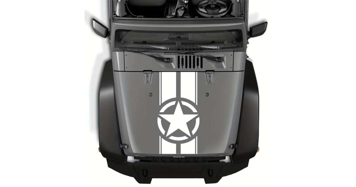 Sticker autoadeziv pentru vehicule Off Road, model Army Star ...
