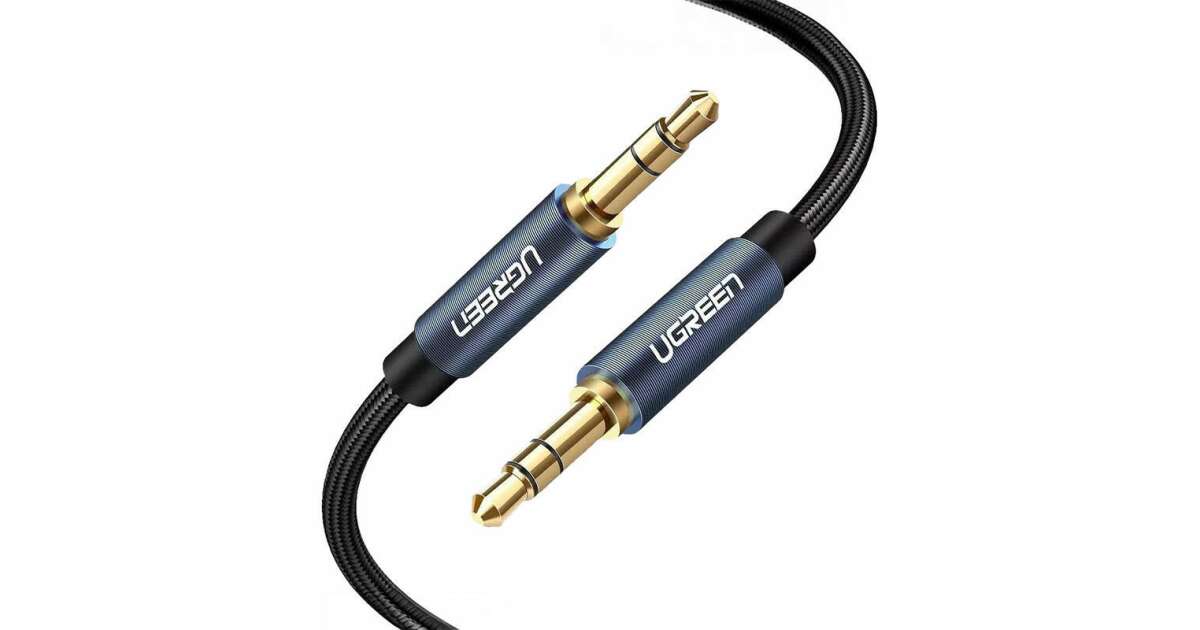 UGREEN AV122 3.5mm AUX mini jack kábel, 3m (fekete) | Pepita.hu