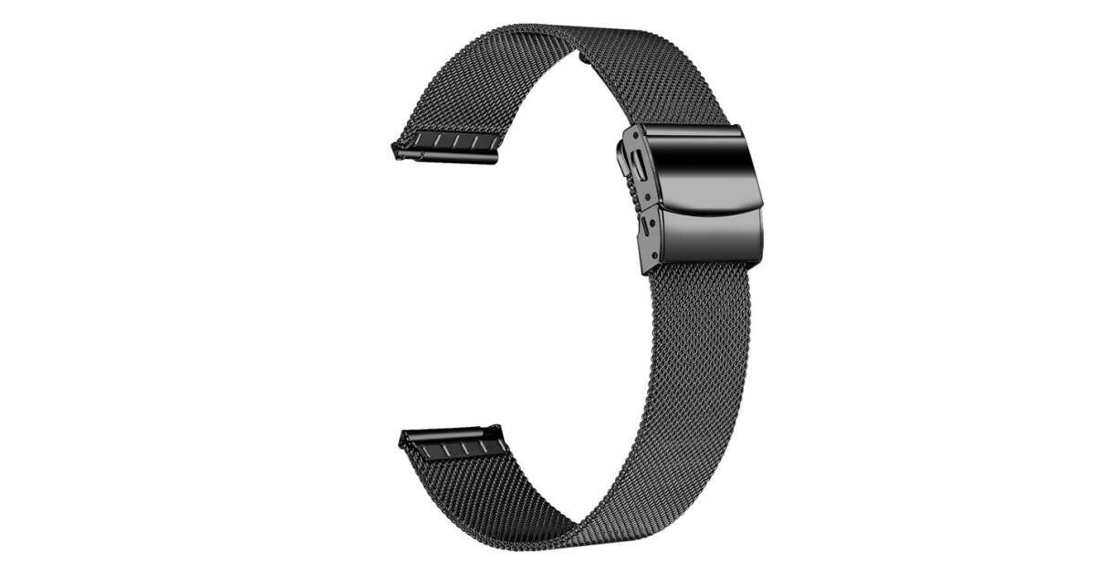 For Pebble Time Round / Pebble 2 Milanese Stainless Steel Band ...