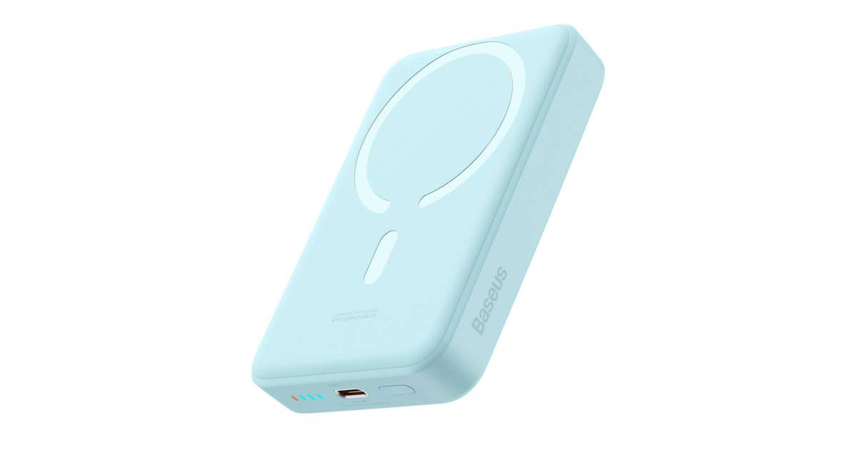 Baseus Magnetic Mini induction power bank 10000mAh 30W - blue + USB-C ...