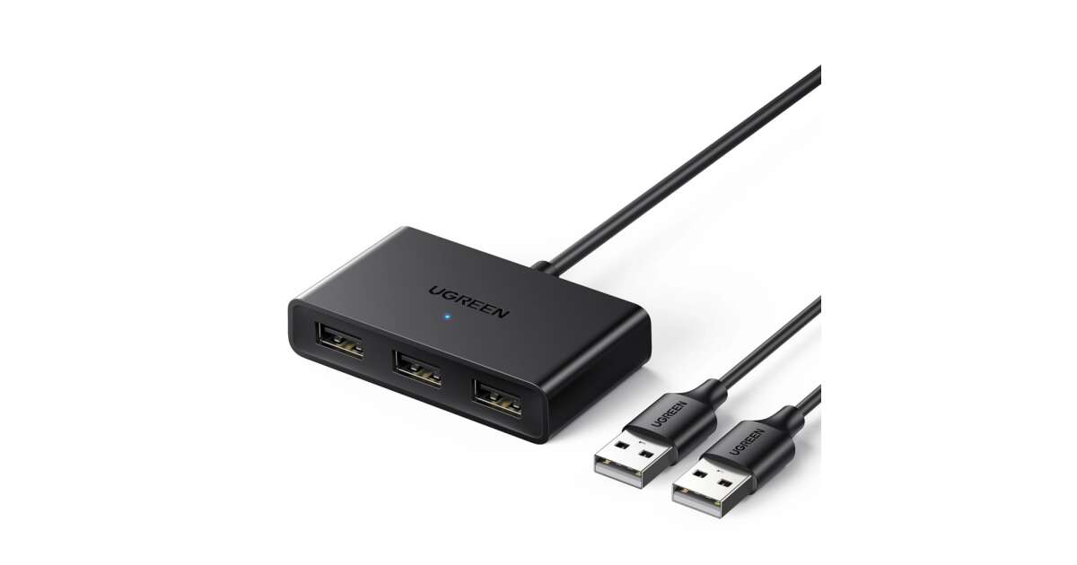 Ugreen switch adapter switch box USB 2 inputs - 3 outputs black (CM409 ...