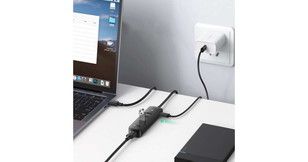Ugreen HUB USB Type A splitter - 4x USB 3.2 Gen 1 black (CM416 80657 ...