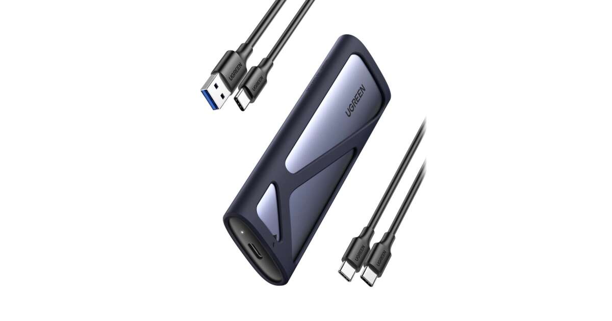 Ugreen CM400 90264 caddy for M.2 SSD with USB-C 3.2 port - gray | Pepita.hu
