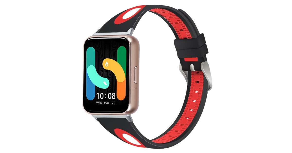 SM-R390 For Samsung Galaxy Fit3 Silicone Watch Band Adjustable Dual ...