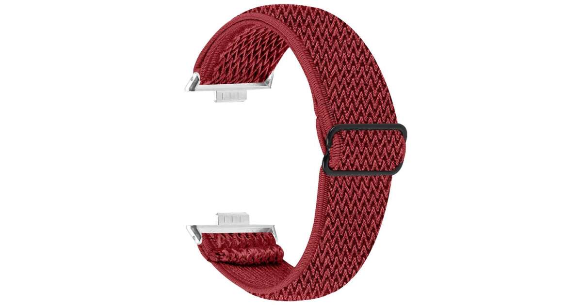 For Huawei Watch Fit 3 Adjustable Nylon Watch Band Wave Design Elastic ...