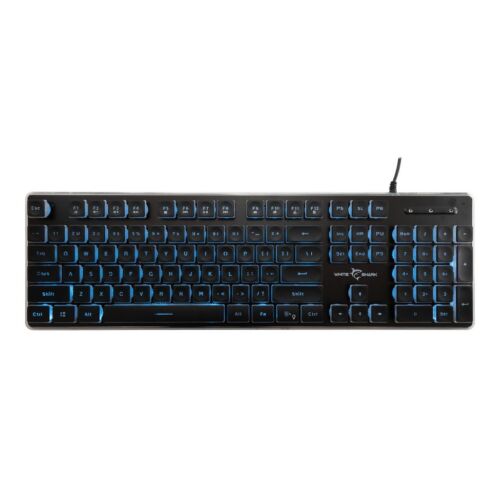 White Shark Wired Membrane Gaming Keyboard, 104 Keys, US Layout, Black ...