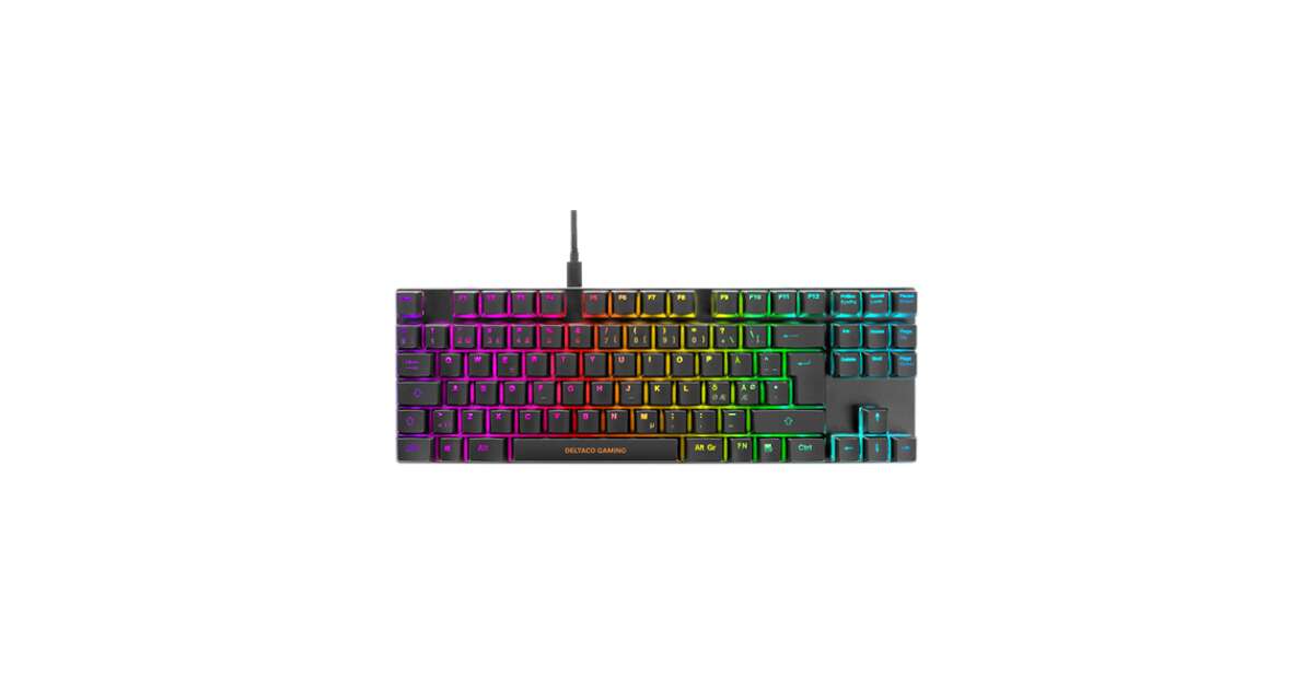Deltaco gaming billentyűzet gam-111, dk420 low profile mechanical rgb ...