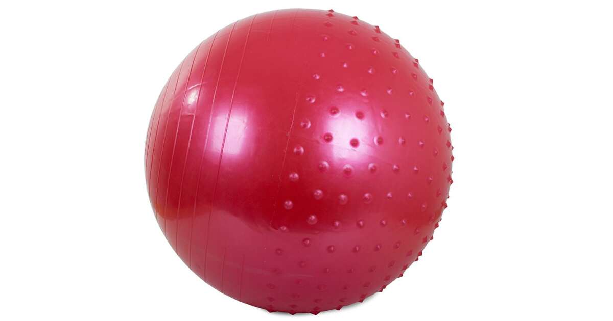 fitnesz 55cm gimnasztikai labda pumpával, piros | Pepita.hu