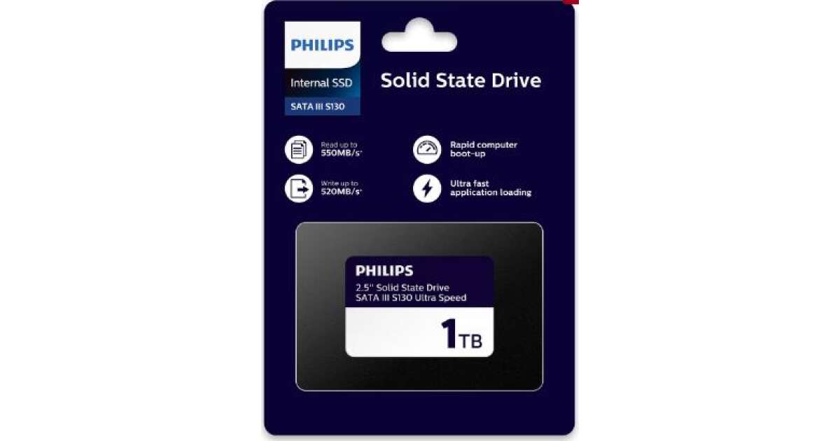 Philips S130 Ultra Speed internal SSD 2.5 SATA III - 1TB | Pepita.com