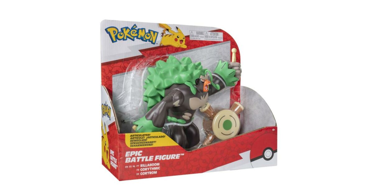 Jazwares Pokémon Epic Battle Figure - Akciófigura - Rillaboom | Pepita.hu
