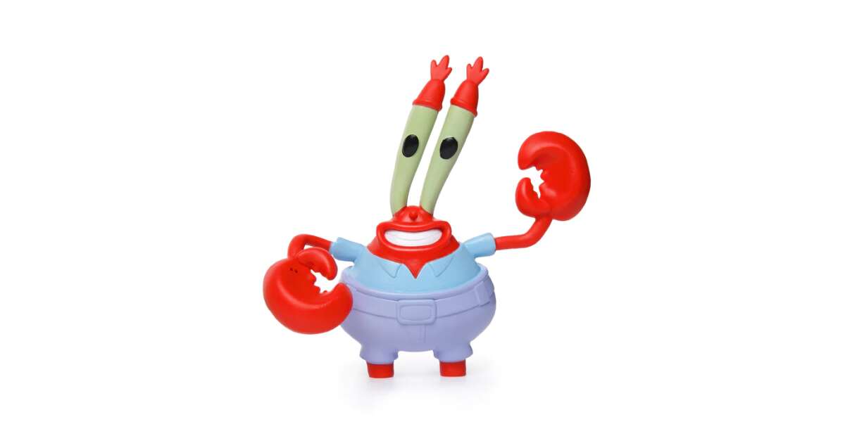TCG Toys Spongyabob Kockanadrág Bend-Ems akciófigura - Mr. Krabs ...