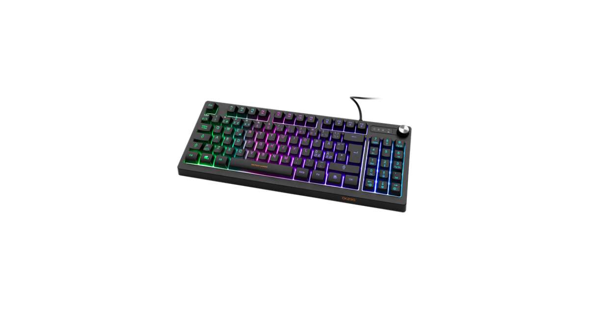 Deltaco gaming billentyűzet gam-110, dk230 membrane running rgb tkl ...