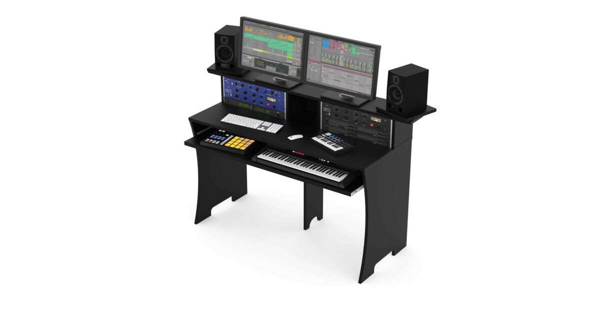 Glorious Workbench Black Stúdió asztal (fekete) | Pepita.hu