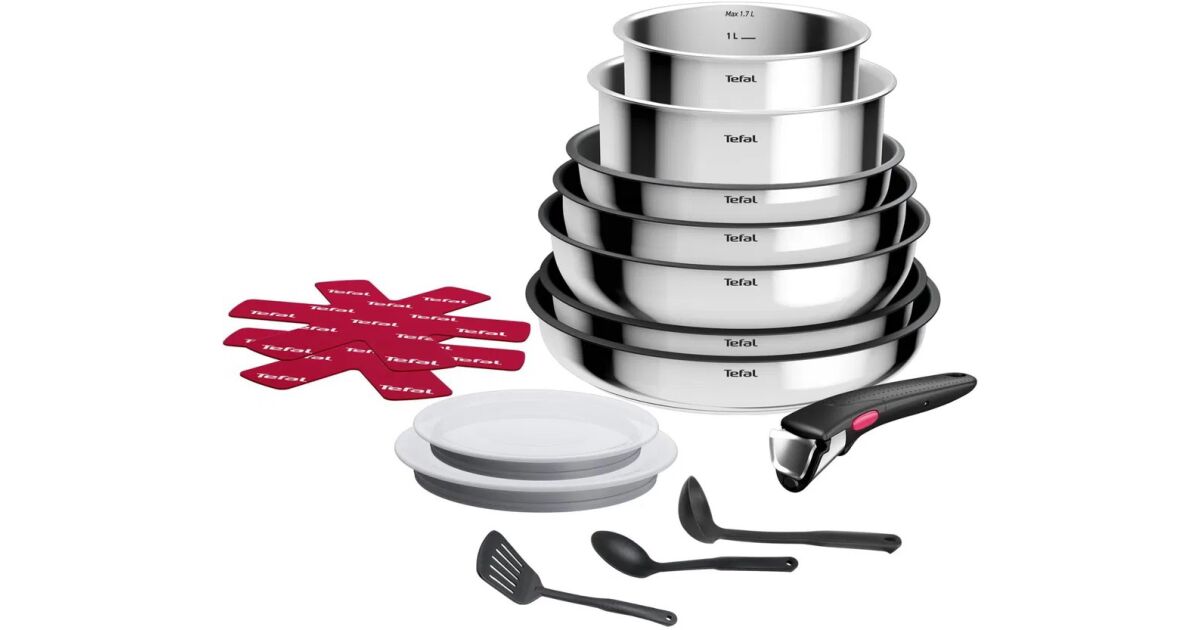 Tefal L881SF04 Ingenio Cook Eat Rozsdamentes Acél Edénykészlet - Inox ...