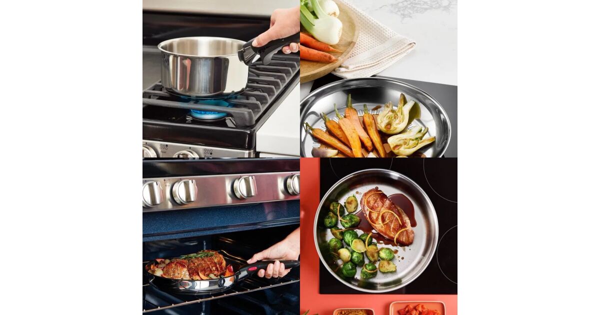 Tefal L881SF04 Ingenio Cook Eat Rozsdamentes Acél Edénykészlet - Inox ...