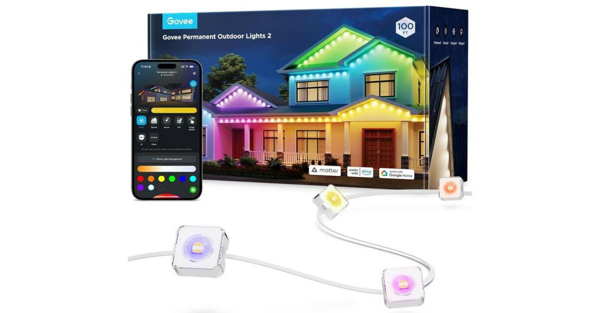 Govee GOVH705E Smart Smart LED Outdoor String Light 30m - RGB | Pepita.com