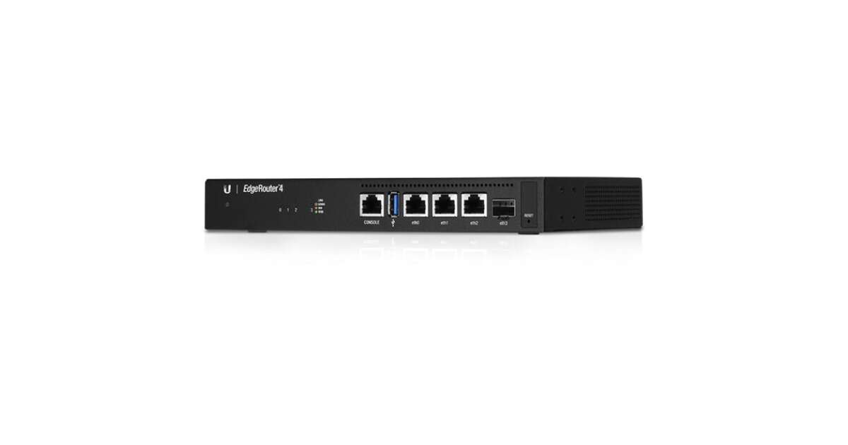 UBiQUiTi ER-4 EdgeRouter 3x1000Mbps + 1x1000Mbps SFP, asztali | Pepita.hu