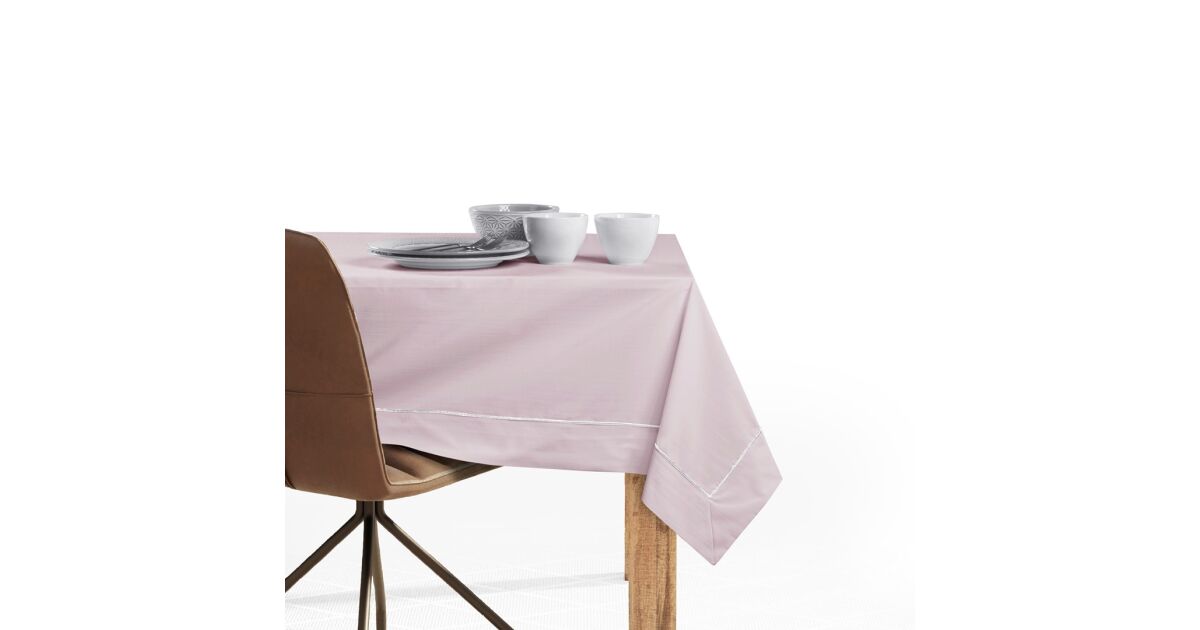 Față de masă Pure powder rose simplu clasic 150x150 DecoKing | Pepita.com