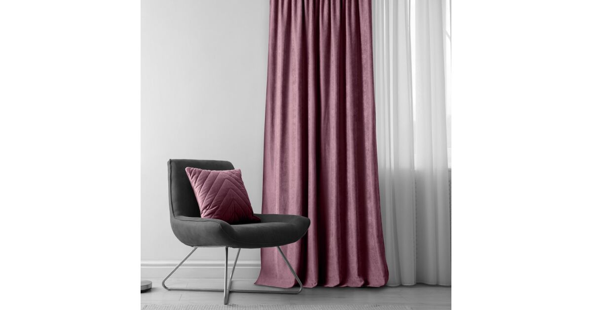 Cortina Blackout MILANA lumina violet dragon draperie trage cu ...