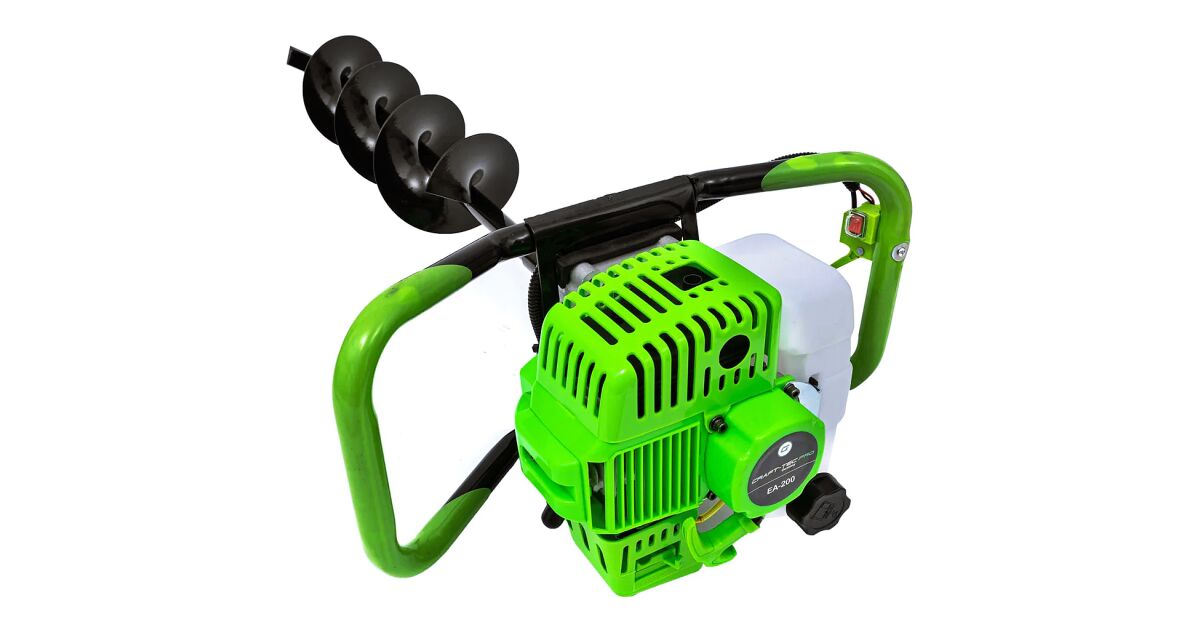 Motoros fúró/földfúró Craft-tec 6 Cp, 8000 RPM + Fúró 100 x 800 | Pepita.hu