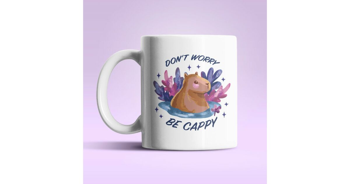 Don't worry Be cappy capybara bögre | Pepita.hu