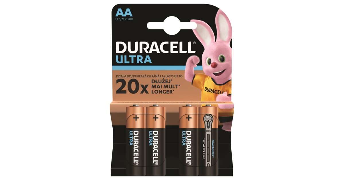 Duracell ultrapower 4 db aa elem 5000394062757 | Pepita.hu