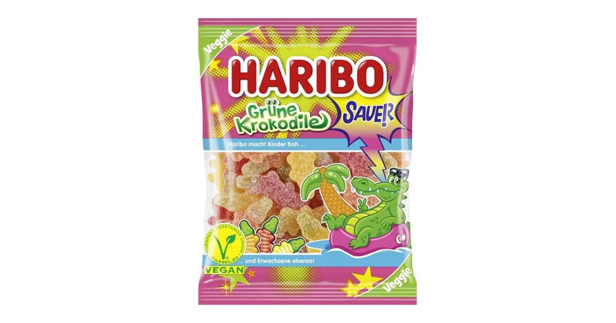 Haribo Grüne Krokodile savanyú gumicukor 175g | Pepita.hu