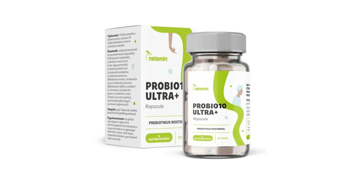 Netamin probio 10 ultra+ kapszula 30 db | Pepita.hu