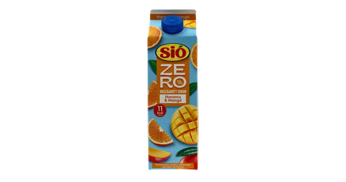 SIÓ ZERO GYÜMÖLCSLÉ NARANCS-MANGÓ 1000ML | Pepita.hu