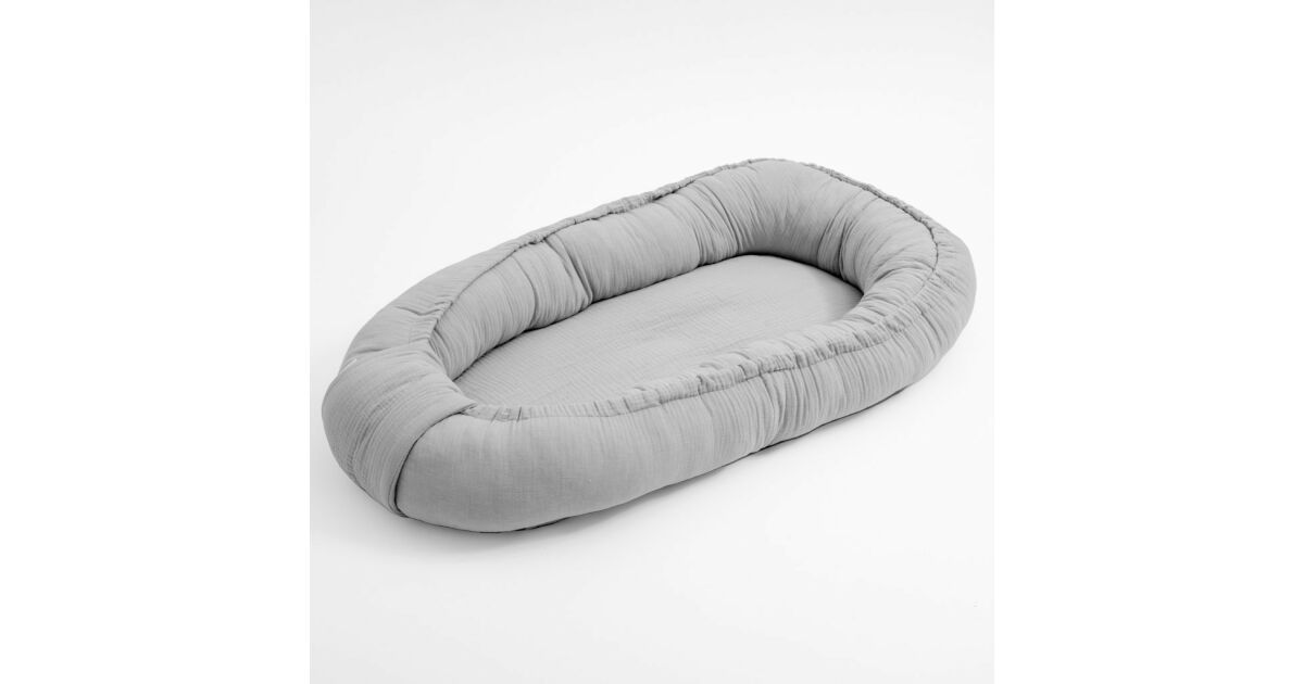 Muszlin babafészek kisbabák számára New Baby light grey | Pepita.hu